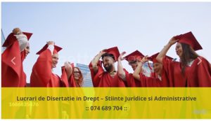 Lucrari de Licenta Drept - Lucrare Disertatie in Drept Stiinte Juridice