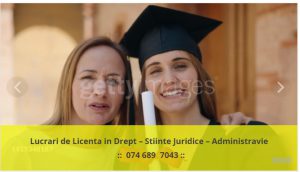 Lucrari de Licenta Drept - Lucrare Disertatie in Drept Stiinte Juridice